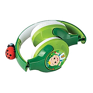 eKids Cocomelon Bluetooth Headphones for Kids, Wireless Headphones with Rechargeable Battery and USB-C Charging Cable Included