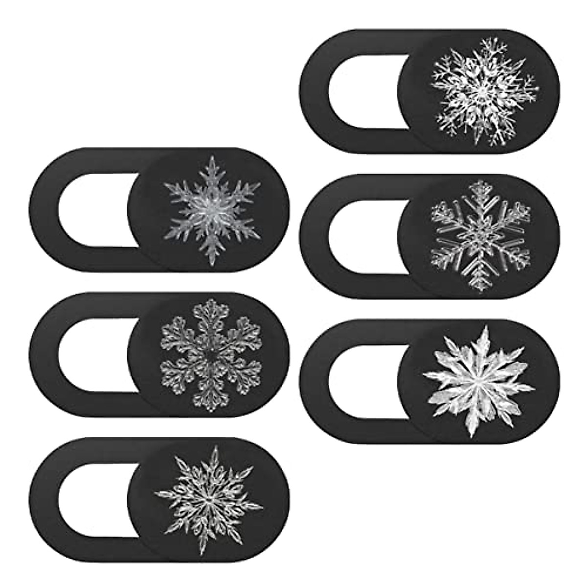 SOLUSTRE Computer Camera Computer Stickers 12pcs Phone Computer Privacy Tablet Black Blocker Laptop Webcam Camera for Slide Snowflake Cover Computer Camera Computer Stickers