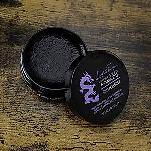 Billy Jealousy Lunatic Fringe Water-Based Pomade for Men, Strong Hold, High Shine, Water Soluble and Vegan Hair Product Ideal for Medium to Long Thick Mane, 3 oz
