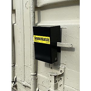 SnatchLatch Heavy Duty Door Lock Protection Device - Anti Theft - for Use with Cam Bar Style Shipping Container Locks and Conex Latches