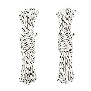 NOSTIFY 2PC Outdoor Patio Umbrella Cord Line Nylon Rope Replacement, 0.14" Dia (20FT)