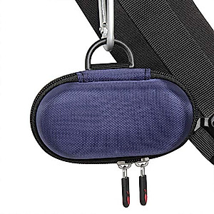 Hermitshell Hard Travel Case for TOZO T10 TWS Bluetooth 5.0 Earbuds True Wireless Stereo Headphones (Dark Blue+Black Zipper)