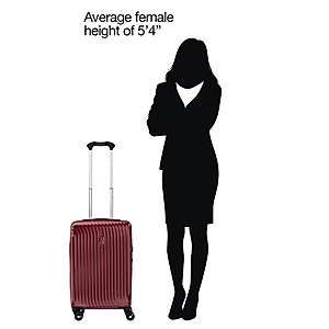 Travelpro Maxlite Air Hardside Expandable Luggage, 8 Spinner Wheels, Lightweight Hard Shell Polycarbonate, Cabernet, 3-Piece Set (21/25/28)