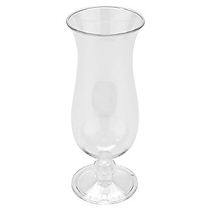 G.E.T. HUR-20-CL-EC Cheers - Break-Resistant Plastic Hurricane Glasses, 20 Ounce, 4 Pack, Clear