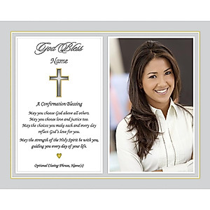Poetry Gifts Confirmation for Girls or Boys, Sweet Personalized Blessing for Him or Her, 8x10 Inch Custom Print