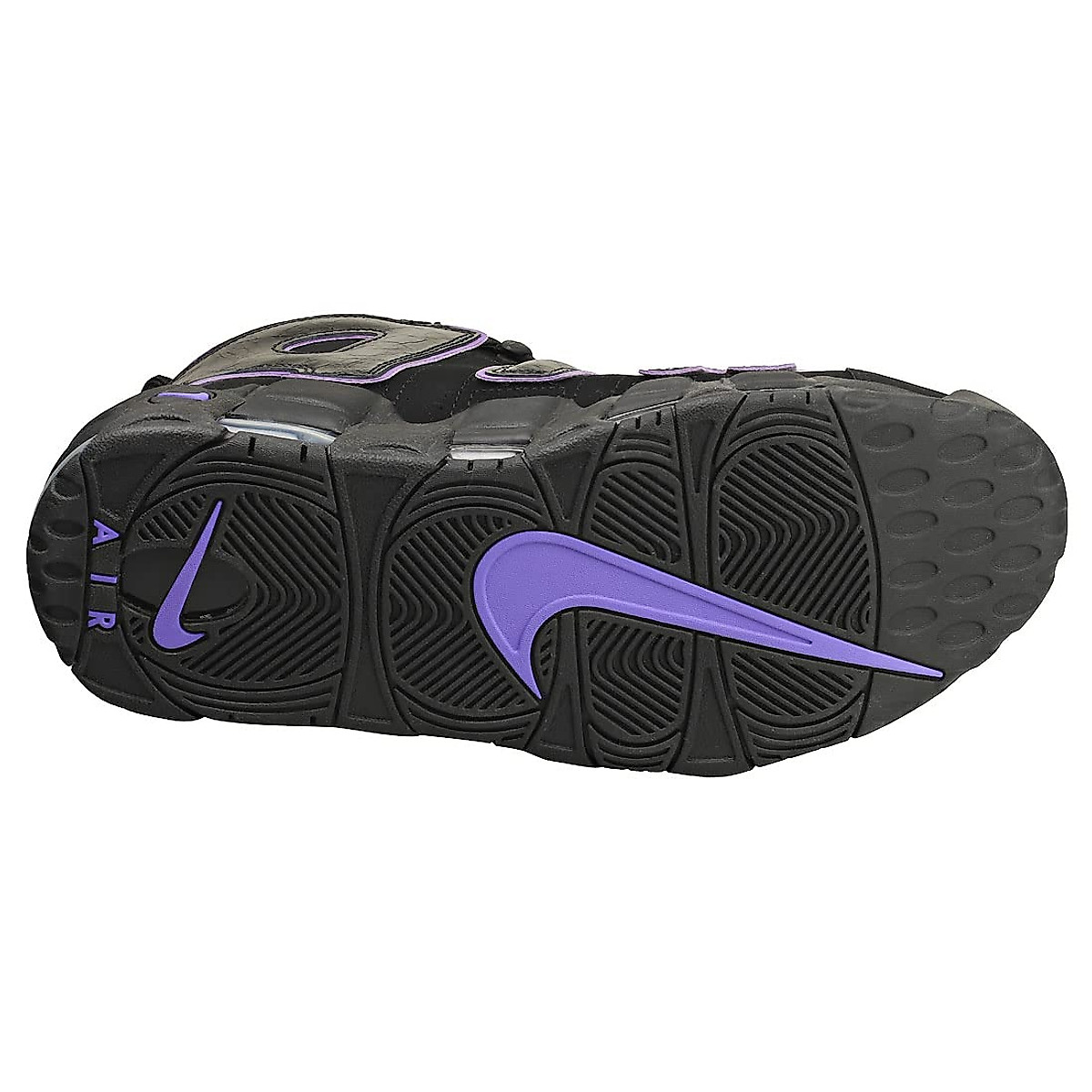 Nike mens Air More Uptempo '96, Black/Black/Metallic Gold/Action Grape, 10.5