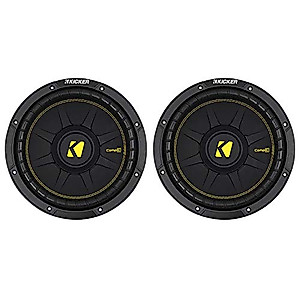 Kicker Subwoofer Package (2) 44CWCD104 Comp C Car Audio Dual 4 Ohm 10" Sub CWCS10 Pair