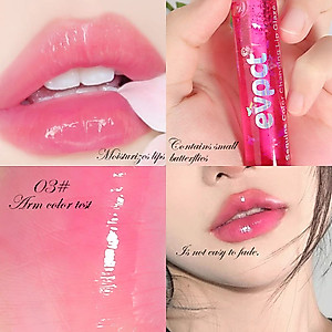 BINGBRUSH 3 Pcs Color Changing Lip Gloss lipstick, Pink Magic Mood Lip Oil Tinted,Temperature Color Change Lip Stain Lip Balm, Longlasting Lips Will Not Dry Out