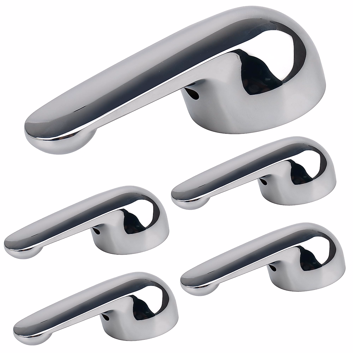 H79 Faucet Handle Compatible with Delta Tub & Shower Single Metal Lever Handle, Shower Handle Replacement for Delta 1300/1400 Series Tub Faucet, Shower Replacement Parts with Screw & Wrench - 5 Pack