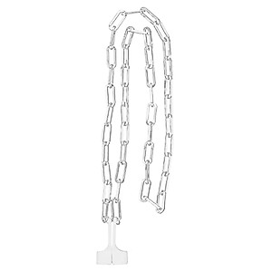 Anne Klein Apple AirPods Paperclip Chain Necklace