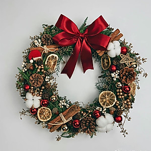 TONIFUL 5 colors Christmas Ribbon, 1 Inch x 125 yds Satin Ribbon Rolls, Red Green Gold Silver-Glitter Gold-Glitter Christmas Colors Set, For Gifts Wrapping Ornaments Hanging Christmas Tree Decorations