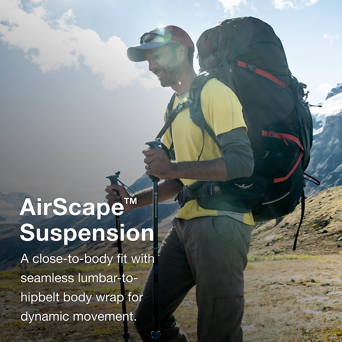 Osprey Aether Plus 70 Men's Backpacking Backpack Eclipse Grey, Large/X-Large