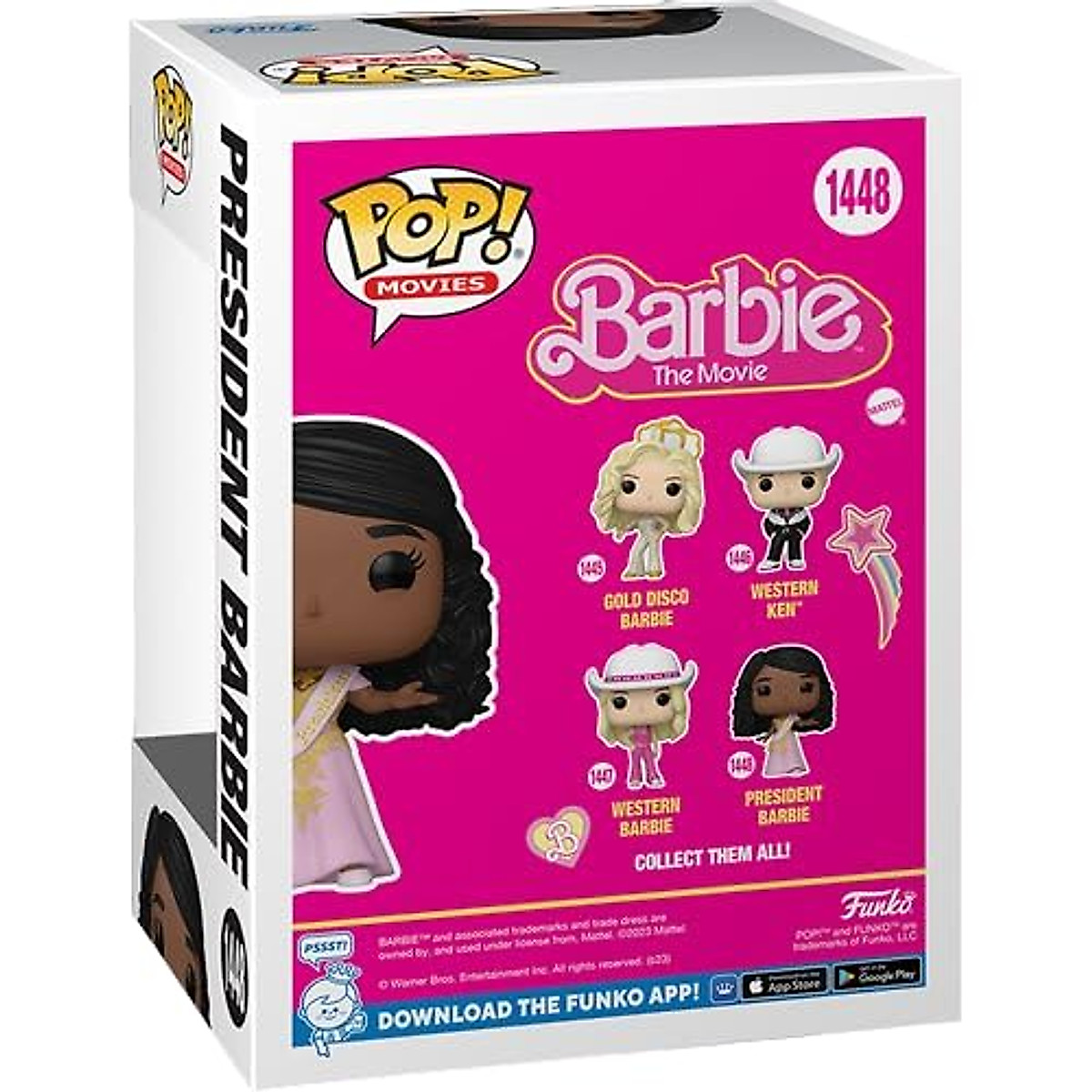 Funko Pop! Movies: Barbie The Movie - President Barbie Bundled with a Byron's Attic Protector