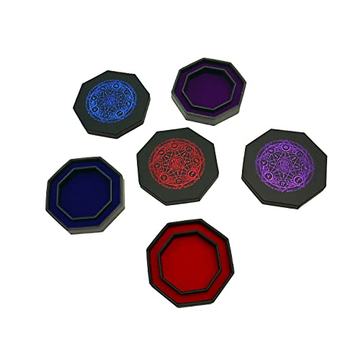 Tiny Gremlin Octagonal Dice Tray (Blue with Design)