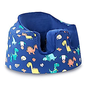SMTTW Seat Cover Compatible with Bumbo Seat, Summer Cooling Seat Cover, Baby Seat Cover, Super Soft & Breathable Baby Seat Cover, Perfect Compatible with Bumbo Seat (Dinosaur)