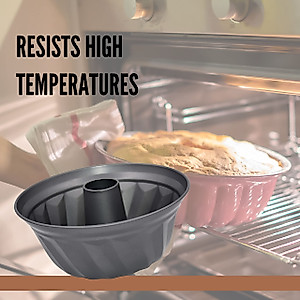 Grupo Gadmi Non-stick donut pan 10 inches diameter x 4 inches bottom Non-Stick Cake Pans Fluted Cake Pans for baking jelly pan pancake pan pancake baking pan box loaf pan loaf pans mold