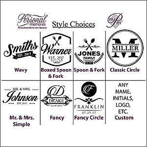 Personalized Kitchen Utensil Tool Holder Caddy Organizer Storage - Custom Monogrammed - Round