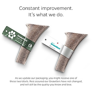 Pet Parents Gnawtlers® - Premium Split Antlers for Dogs, Naturally Shed Split Elk Antlers, All Natural Split Elk Antler Dog Chew, Specially Selected from The Heartland Regions (Large (Pack of 1))