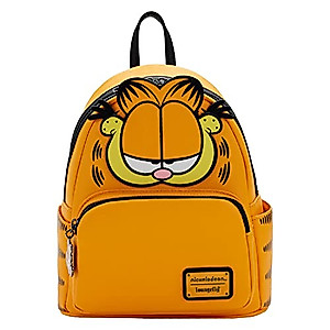 Loungefly Nickelodeon Garfield Womens Double Strap Shoulder Bag Mini Backpack Purse