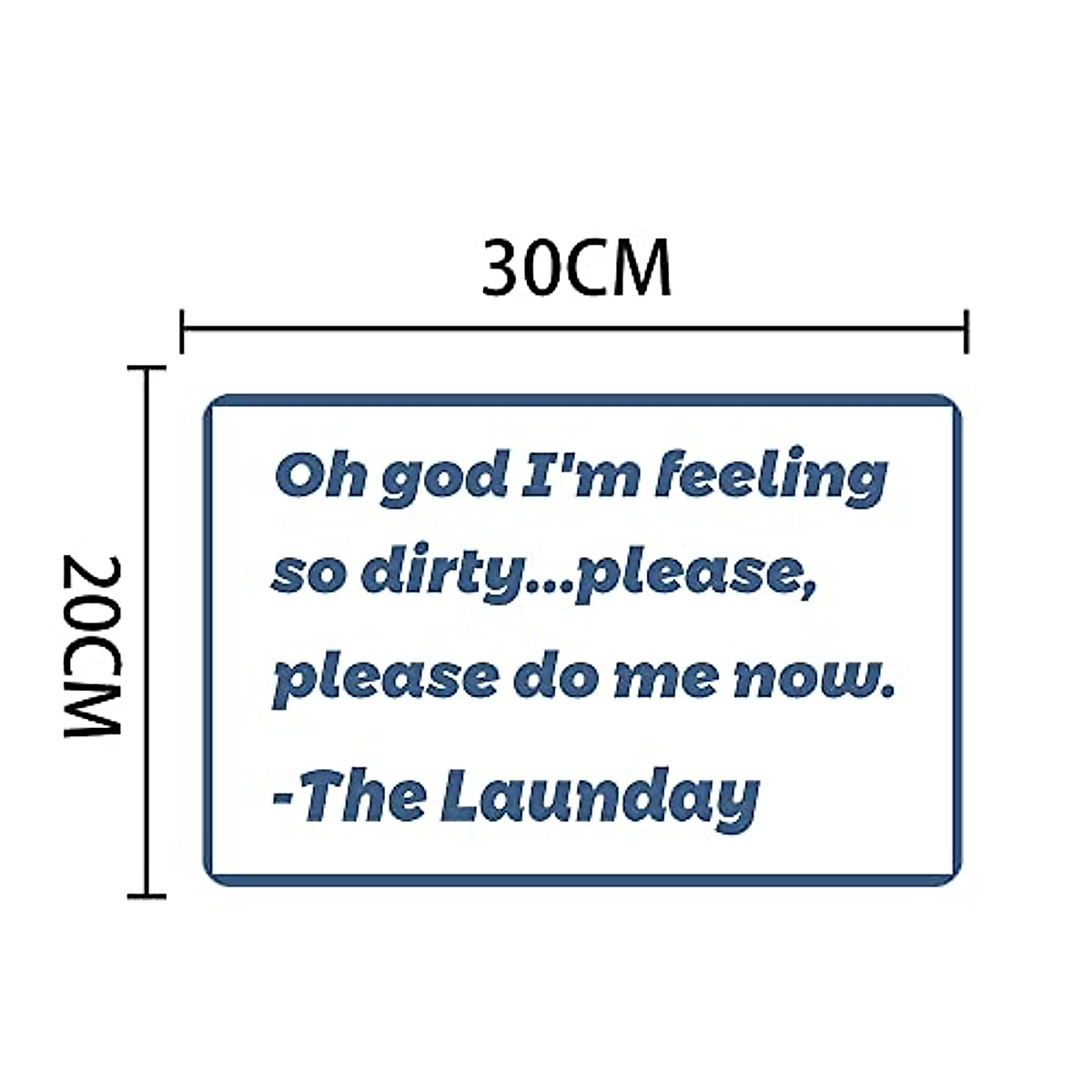 Im Feeling Dirty 12" x 8" Funny Laundry Tin Sign Laundry Room Farmhouse Home Decor