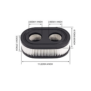 IESUTA Air Filter 593260 - Lawn Mower Air Cleaner Cartridge Filter for 798452,Series Engine 4247 5432 5432K 09P702 Mower Replacement Accessories, 2 Pack