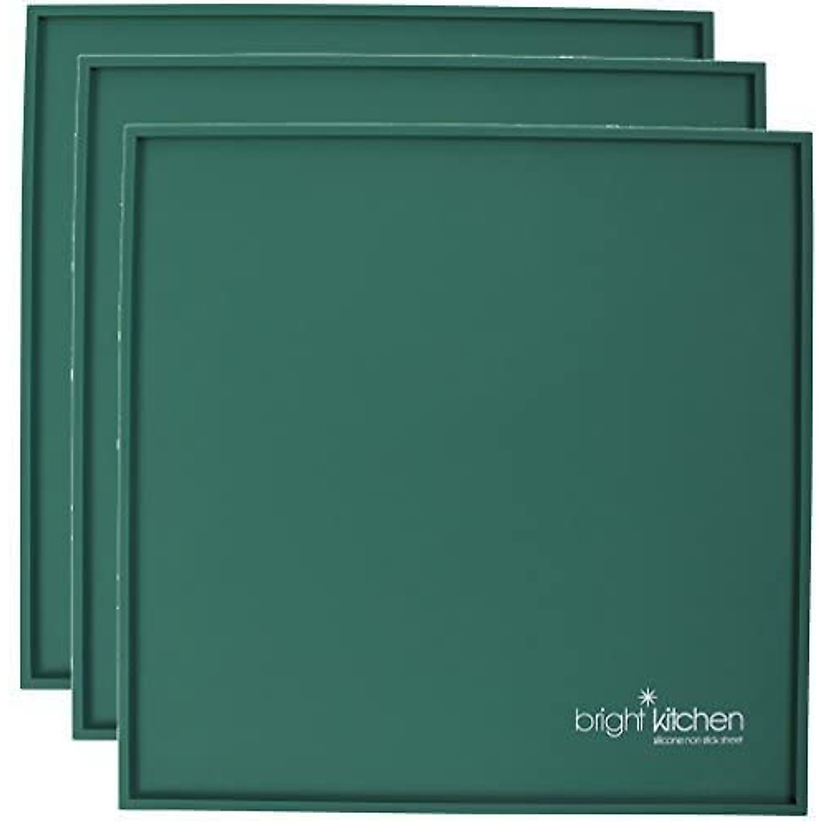 Set of 3-14" x 14" Edge Silicone Sheets for Excalibur Dehydrator Bright Kitchen Re-Usable Non-Stick Mat Lip For Fruit Leather Liquids (3 Edge Sheets)