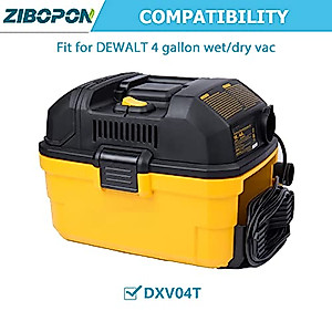 6 Pack DXVA25-4040 Dust Bag-4 gallon Replacement for DEWALT DXV04T 4 Gallon Wet/Dry Vacuum