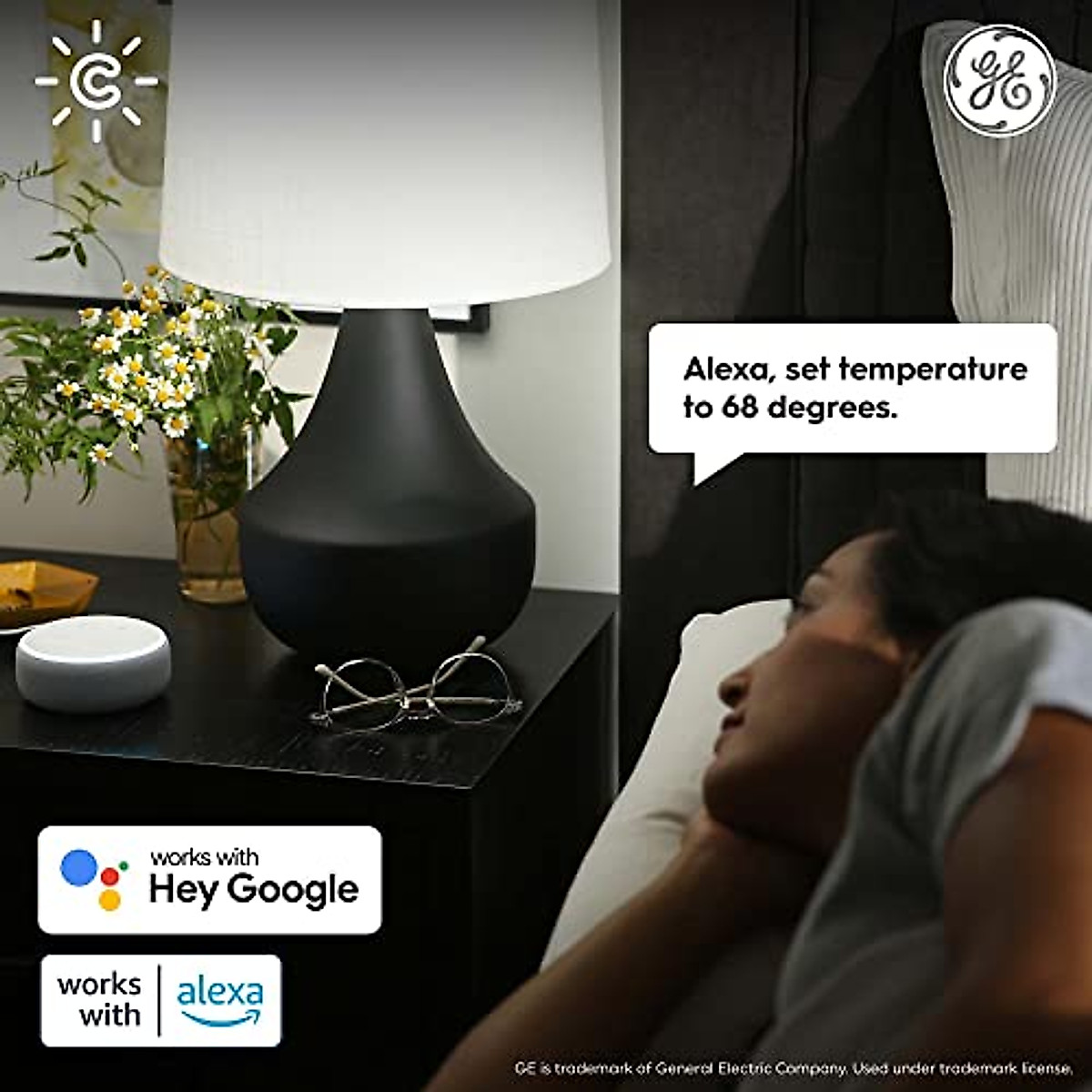 GE CYNC Smart Thermostat, ENERGY STAR Certified, Programmable Wi-Fi Thermostat, Works with Alexa and Google Home