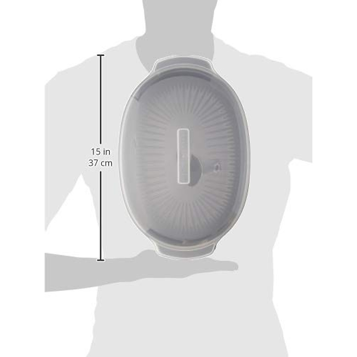 Whirlpool W10660052 Universal Microwave Steamer, 13 3/4" x 8 1/2" x 5 1/4", Black