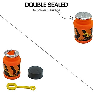 24 Pack Construction Themed Mini Bubbles Party Favors for Kids 1 FL oz. Construction Birthday Party Supplies, Dump Truck Decorations, Goodie Bag Fillers, Bulk Bubble Bottles for Kids Summer Toys