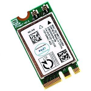 Deal4GO QCNFA435 QCA9377 802.11ac 433Mbps M.2 NGFF WiFi Adapter Wireless WLAN Card W/Bluetooth 4.1 for Dell DW1810 Qualcomm Atheros QCA9377 Windows 7,8,8.1,10(32/64bit)