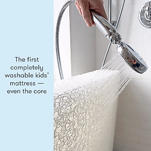 Newton Baby Kids' Twin Mattress - 100% Washable, Hypoallergenic, Breathable Wovenaire Core, GREENGUARD Gold Certified, Ideal Firmness and Comfort for Growing Kids, 38” x 75”