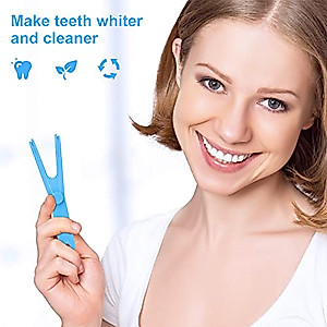 10 PCs Reusable Flosser Holder, Dental Floss Holder, Floss Handle Durable Adults and Kids Dental Tools…
