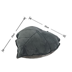 3D Leaf Throw Pillow Plush Green Leaf Shaped Throw Pillow,Decorative Leaf Pillows Leaves Sofa Throw Pillow, Plant Pillow Novelty Plush Cushion Backrest Pillow for Couch Sofa Living Room Home Decor