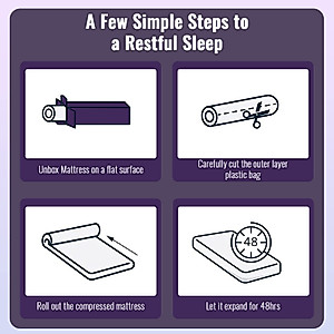 PayLessHere 6 Inch Gel Memory Foam MattressKing Size Mattress Bamboo Charcoal Infused Mattress in a Box Medium-Firm Pressure Relief CertiPUR-US Certified,Fiberglass Free,White