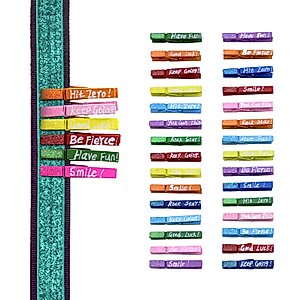 Spirit Clips Cheer Pins Cheer Clothes Pins for Backpacks Cheerleading Clips Competition Cheer Pins Gift for Team Classroom