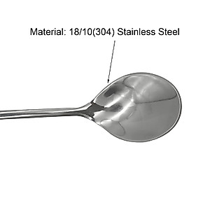 Pinenjoy 2Pcs Mini Crown Spoon 18/10(304) Stainless Steel Teaspoon 4.92inch Sugar Stirring Spoon for Coffee Dessert Ice Cream Appetizers