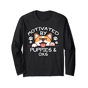 Motivated By Puppies and OXS T-Shirt OX Long Sleeve T-Shirt