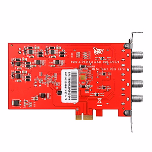 TBS6909X DVB-S/ S2/ S2X 8 Tuner PCI Express Digital Satellite TV Card for Live TV