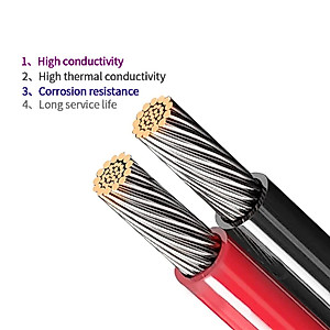AJDPOI XT60 Extension Cable XT60 Male to XT60 Female Connector Adpter with 1M 12AWG Wire Compatible with Solar Panel RV Portable Power Station Solar Generator
