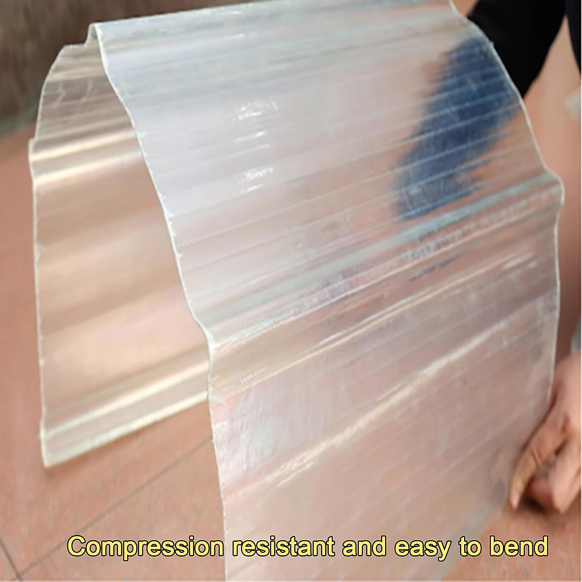 0.06in FRP Daylighting Plate 1/2/4/6/8/10/15 Pcs Corrugated Roof Panel,Replacement Shed Panel for Greenhouse Carport,Roofing Cladding Panel Heat-Insulating Roofing Sheet (35x20in,1 Pcs)