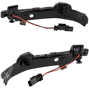 NJSBYL Dynamic LED Side Mirror Blinker Lamps for V0LV0 S60 CC II S80 II V40 CC II V60 CC V70 III Parking/Turn Signal Lights Kits Smoked Lens Amber Led Side Mirror Marker Lights OEM Replacement