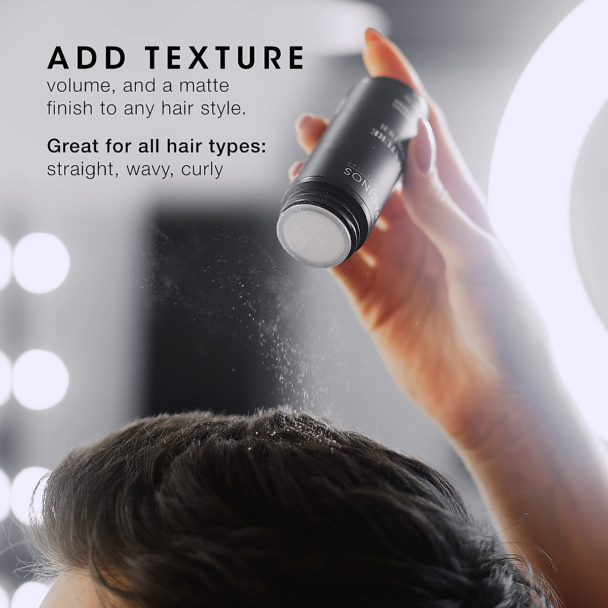 Pacinos Texture Powder - Lightweight Root Lifting Powder with Matte Dry Finish for Texture, Volume & Thickness - Shaker Bottle for Easy Hair Styling, 8g