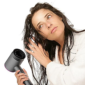 Limited Edition Dyson Supersonic Hair Dryer with ClothZen Cloth – Includes Flyaway Attachment, Styling Concentrator, Diffuser, Gentle Air Attachment & Wide-Tooth Comb – Iron/Fuchsia 1.0 Count