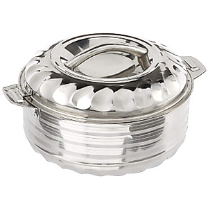 Vinod 4-Piece Insulated Casserole Food Warmer/Cooler Hot Pot Gift Set, 4000mL+5000mL+7500mL+10000mL, Stainless Steel
