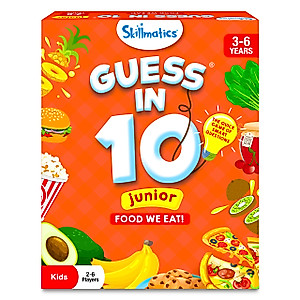 Skillmatics Guess in 10 Junior Animal Kingdom & Food We Eat Bundle, Fun Family Games, Ages 3 to 6