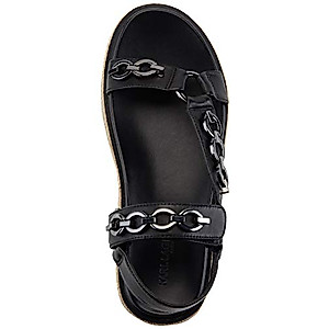 Karl Lagerfeld Paris Women's Palma Fashion Teva Sandal, Black, 9.5