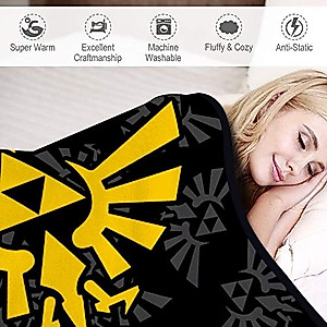 Ultra Soft Anime Blanket Smooth Home Decor Air Conditioning Throw Blanket for Bed Sofa Couch 80''x60''