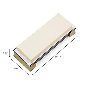 Cerax Suehiro New CR-3000-Y Grit#3000 Soaking Type Ceramic Whetstone, 8.11" x 2.87" x 0.91"