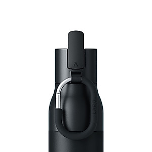 LARQ Bottle Filtered - Insulated Stainless Steel Water Bottle BPA Free with Nano Zero Technology and Long-Lasting Filters, Obsidian Black, 17oz